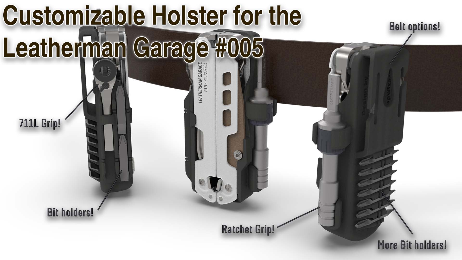 Holster for the Leatherman Garage #005 – ZapWizard Design